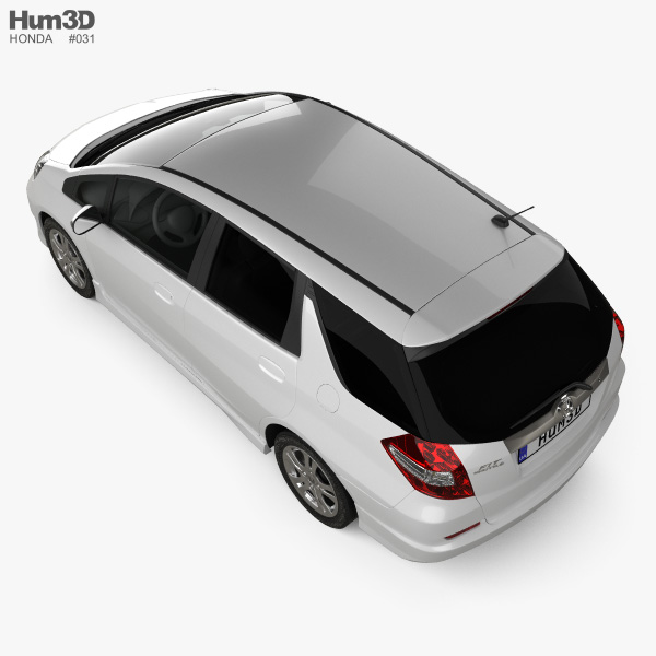 Honda Fit (Jazz) Shuttle 2015 3Dモデル - ダウンロード Wagon car on 3DModels.org