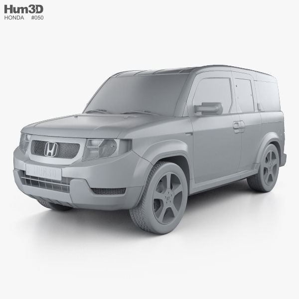Honda Element EX 2010 3D model - Download Crossover SUV on 3DModels.org
