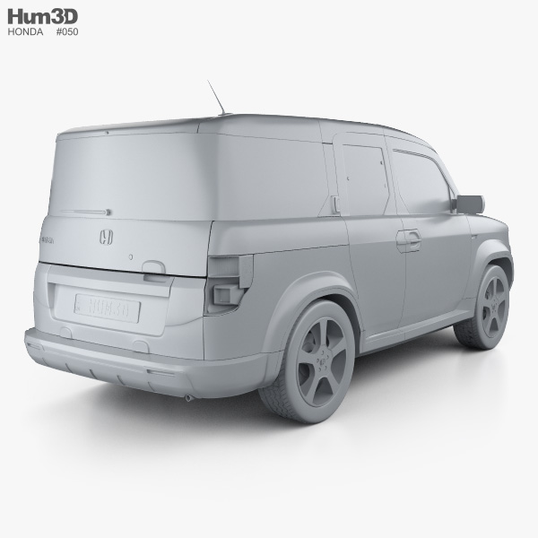 Honda Element EX 2010 3D model - Download Crossover SUV on 3DModels.org