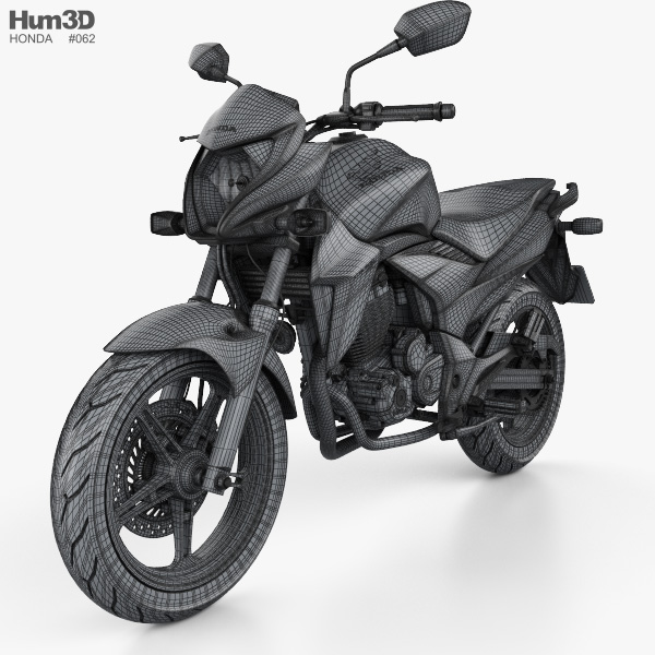 Honda CB300R 2014 3D model - Download Motorcycle on 3DModels.org