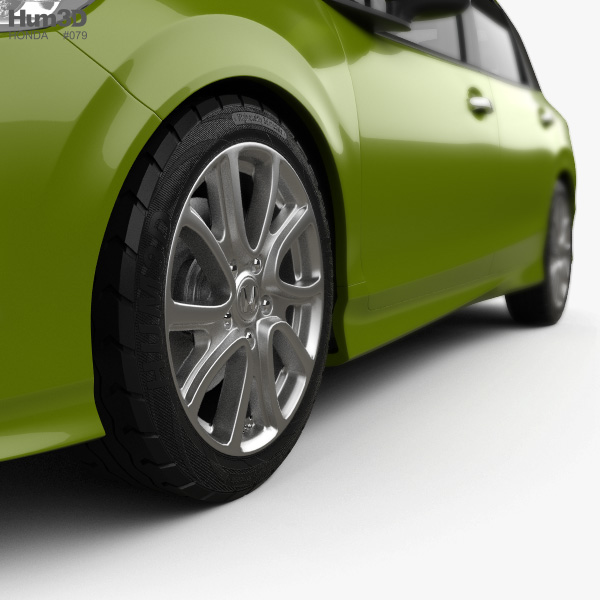 Honda Jade 2016 3D model - Download Wagon car on 3DModels.org
