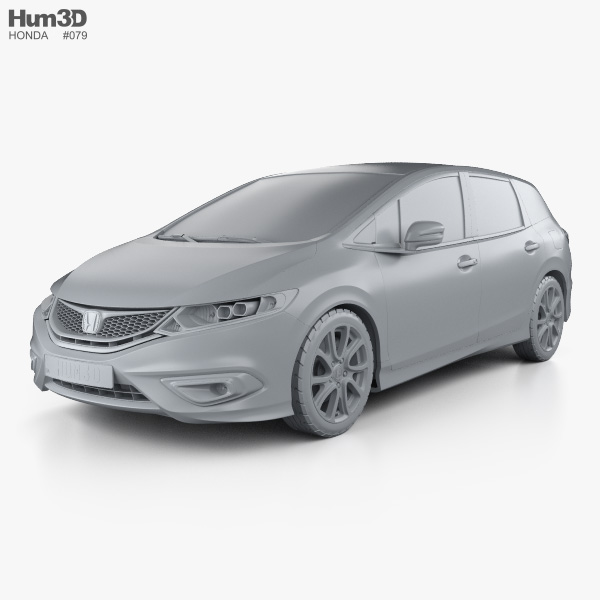 Honda Jade 2016 3D model - Download Wagon car on 3DModels.org