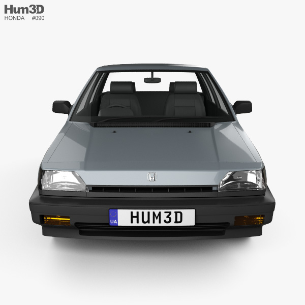 Honda Civic 세단 1983 3D 모델 - 다운로드 Sedan on 3DModels.org