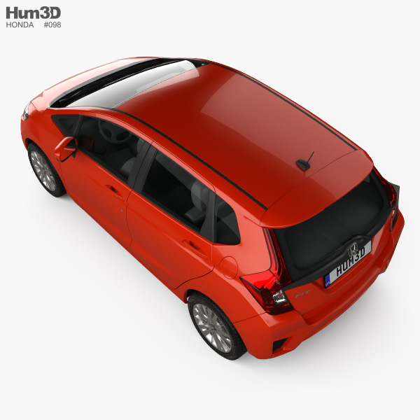 Honda Fit US-spec 2016 3D model - Download Hatchback on 3DModels.org