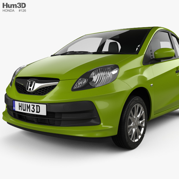 Honda Brio 2015 3D model - Download Hatchback on 3DModels.org