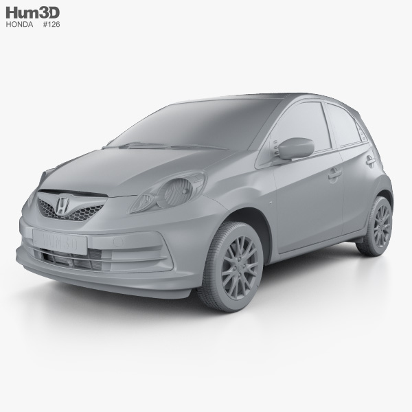 Honda Brio 2015 3D model - Download Hatchback on 3DModels.org