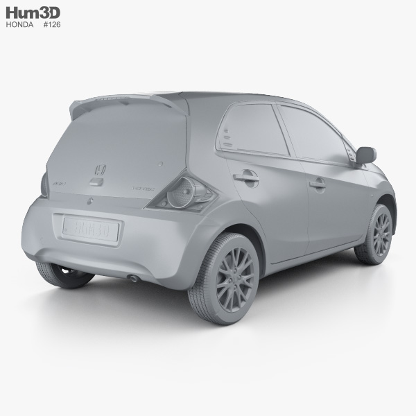 Honda Brio 2015 3D model - Download Hatchback on 3DModels.org