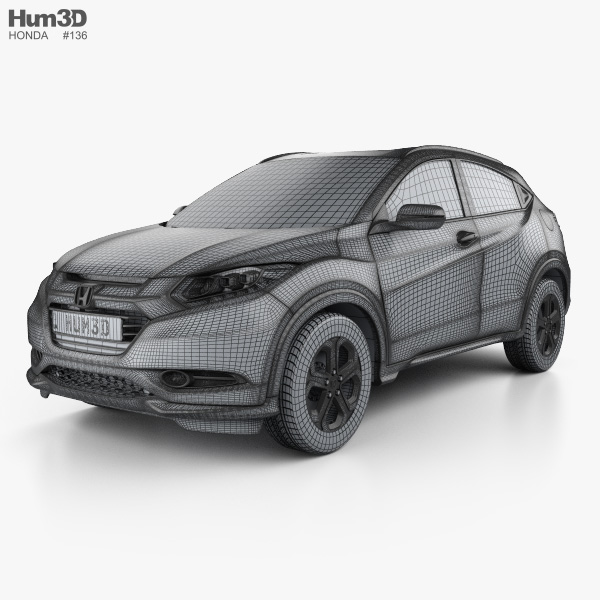 Honda HR-V EX-L 2018 3D model - Download Crossover SUV on 3DModels.org
