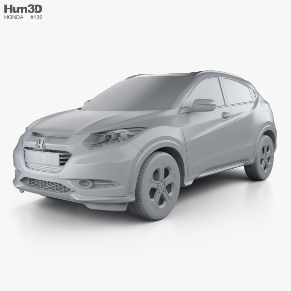 Honda HR-V EX-L 2018 3D model - Download Crossover SUV on 3DModels.org