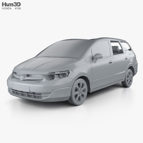 Honda Airwave 2010 3D model - Download Van on 3DModels.org
