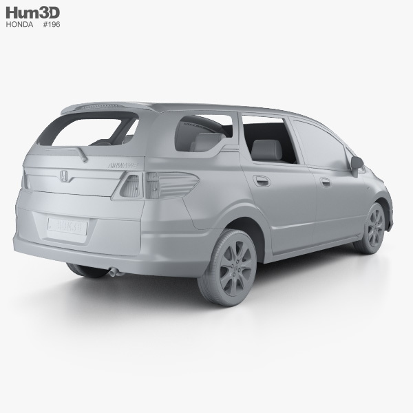 Honda Airwave 2010 3D model - Download Van on 3DModels.org