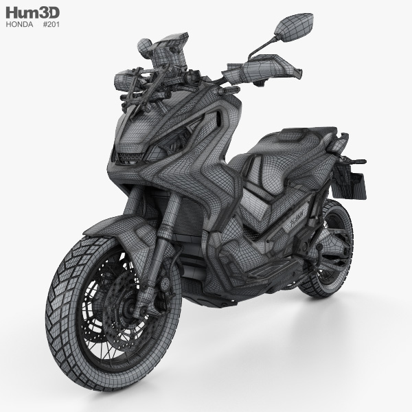 Honda X-ADV 2017 3D model - Download Motorcycle on 3DModels.org