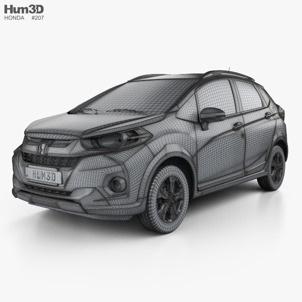 Honda WR-V 2020 3D model - Download Crossover SUV on 3DModels.org