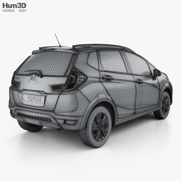 Honda WR-V 2020 3D model - Download Crossover SUV on 3DModels.org