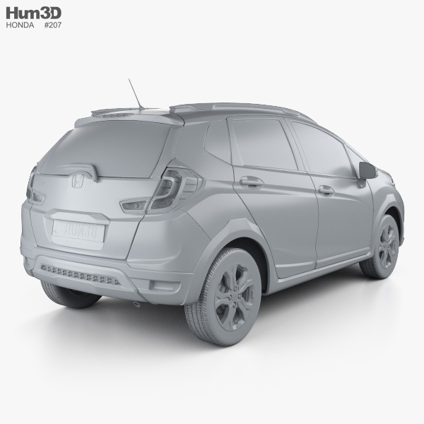 Honda WR-V 2020 3D model - Download Crossover SUV on 3DModels.org