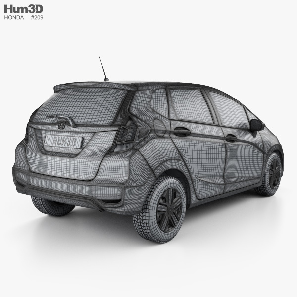 Honda Fit LX 2020 3D model - Download Hatchback on 3DModels.org