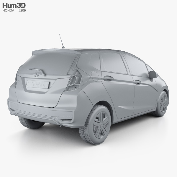 Honda Fit LX 2020 3D model - Download Hatchback on 3DModels.org