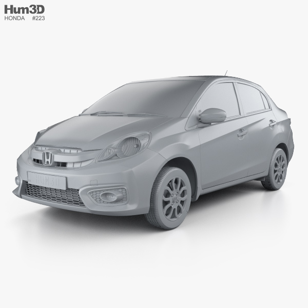 Honda Brio Amaze sedan 2015 3D model - Download Sedan on 3DModels.org
