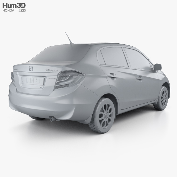 Honda Brio Amaze sedan 2015 3D model - Download Sedan on 3DModels.org