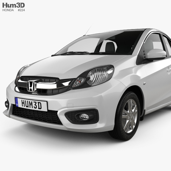 Honda Brio hatchback 2015 3D model - Download Hatchback on 3DModels.org