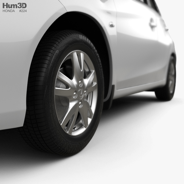 Honda Brio hatchback 2015 3D model - Download Hatchback on 3DModels.org