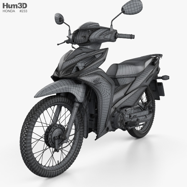 Honda Wave 110S 2017 Modelo 3D - Descargar Motocicletas activado ...
