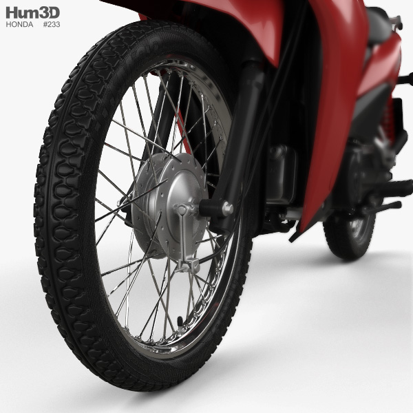 Honda Wave 110S 2017 3D model - Download Motorcycle on 3DModels.org