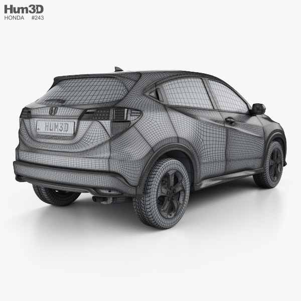 Honda HR-V LX 2020 3D model - Download Crossover SUV on 3DModels.org
