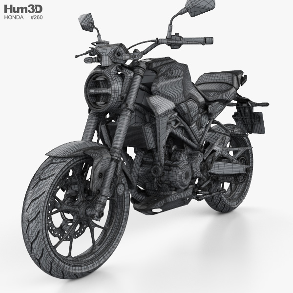 Honda CB300R 2018 3D model - Download Motorcycle on 3DModels.org