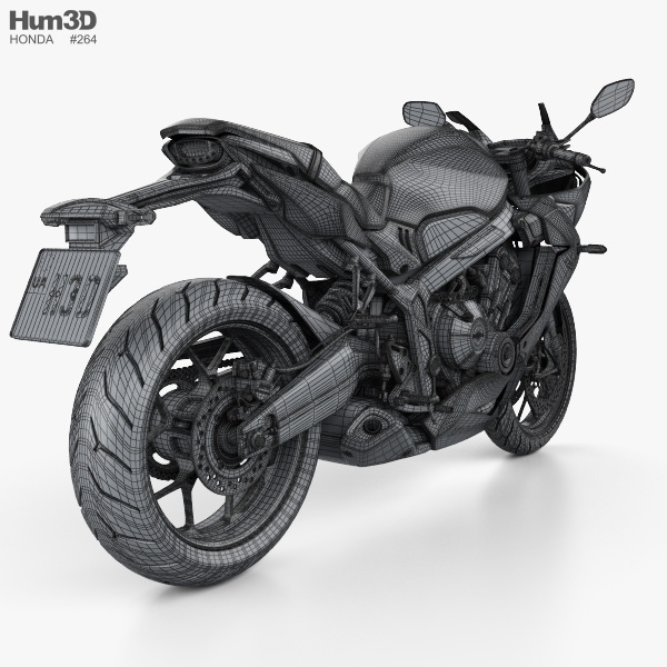 本田 CBR650R 2019 3D模型 - 下载 摩托車 开启 3DModels.org