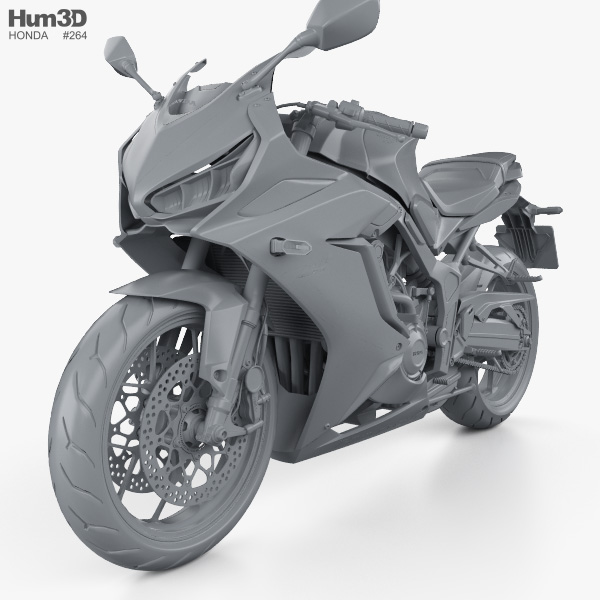 Honda CBR650R 2019 3D model - Download Motorcycle on 3DModels.org