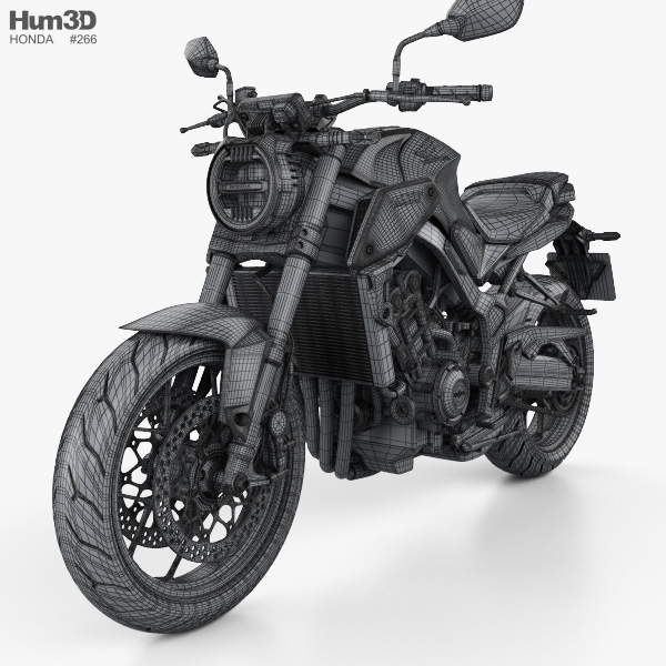 Honda CB650R 2019 Modelo 3D - Descargar Motocicletas activado 3DModels.org