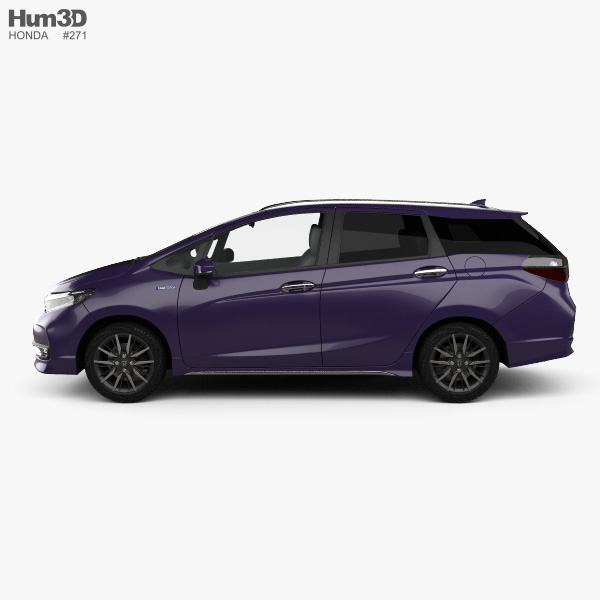 Honda Shuttle 하이브리드 2019 3D 모델 - 다운로드 Wagon car on 3DModels.org