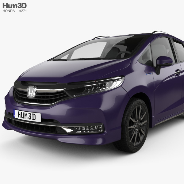Honda Shuttle 하이브리드 2019 3D 모델 - 다운로드 Wagon car on 3DModels.org