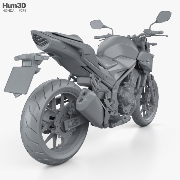 Honda CB500F 2019 3D model - Download Motorcycle on 3DModels.org