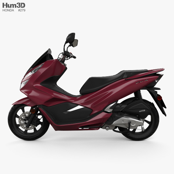 Honda PCX 150 2019 3D model - Download Motorcycle on 3DModels.org