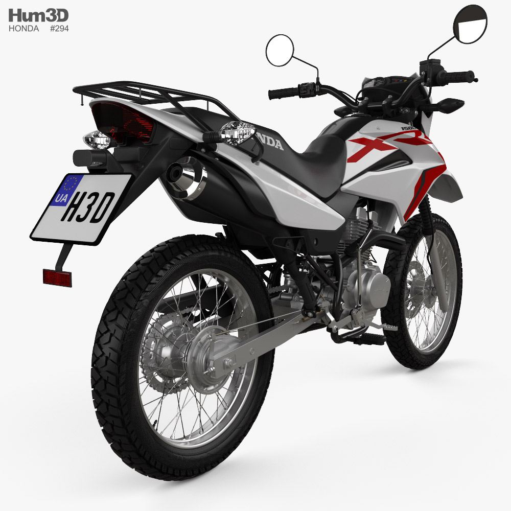本田 XR150 L 2020 3D模型 - 下载 摩托車 开启 3DModels.org
