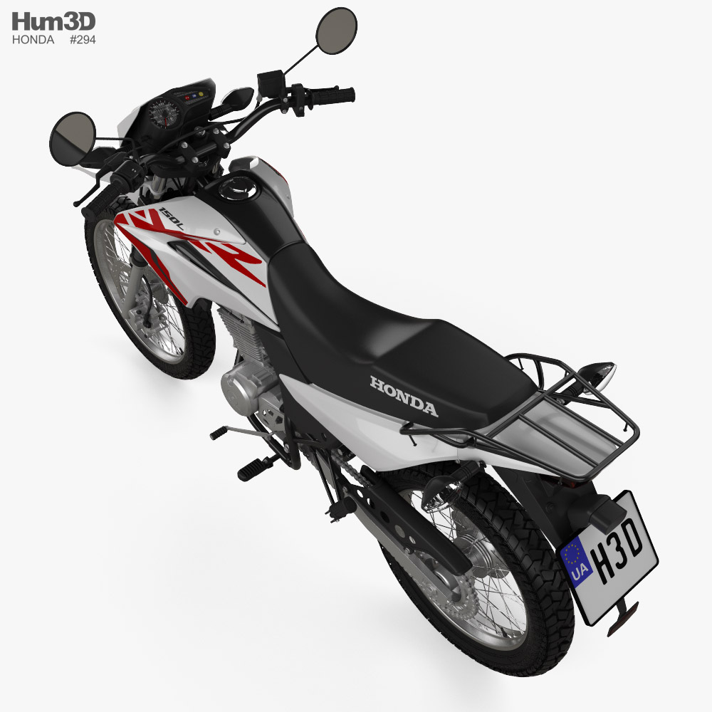 本田 XR150 L 2020 3D模型 - 下载 摩托車 开启 3DModels.org
