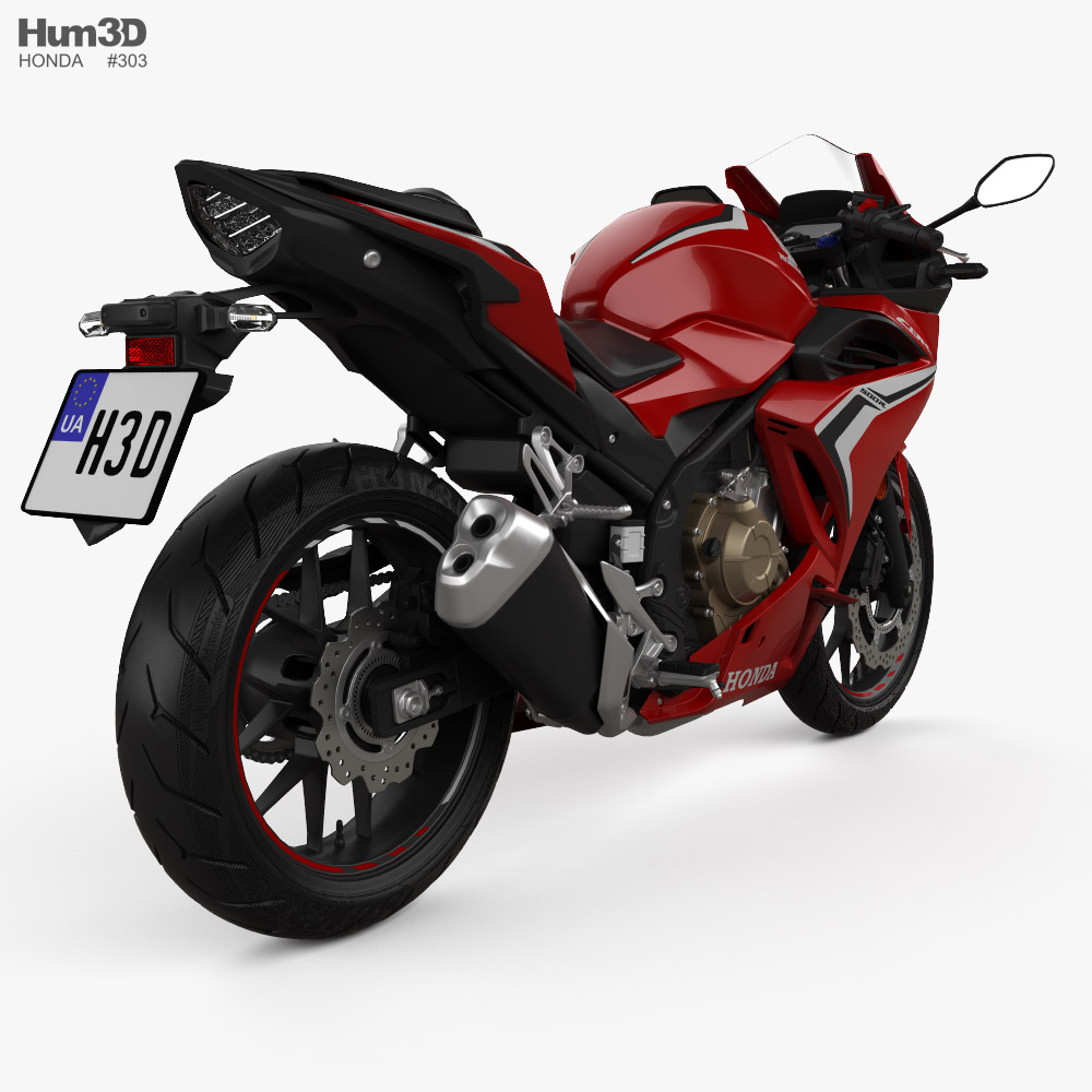 Honda CBR500R ABS 2020 3D model - Download Motorcycle on 3DModels.org