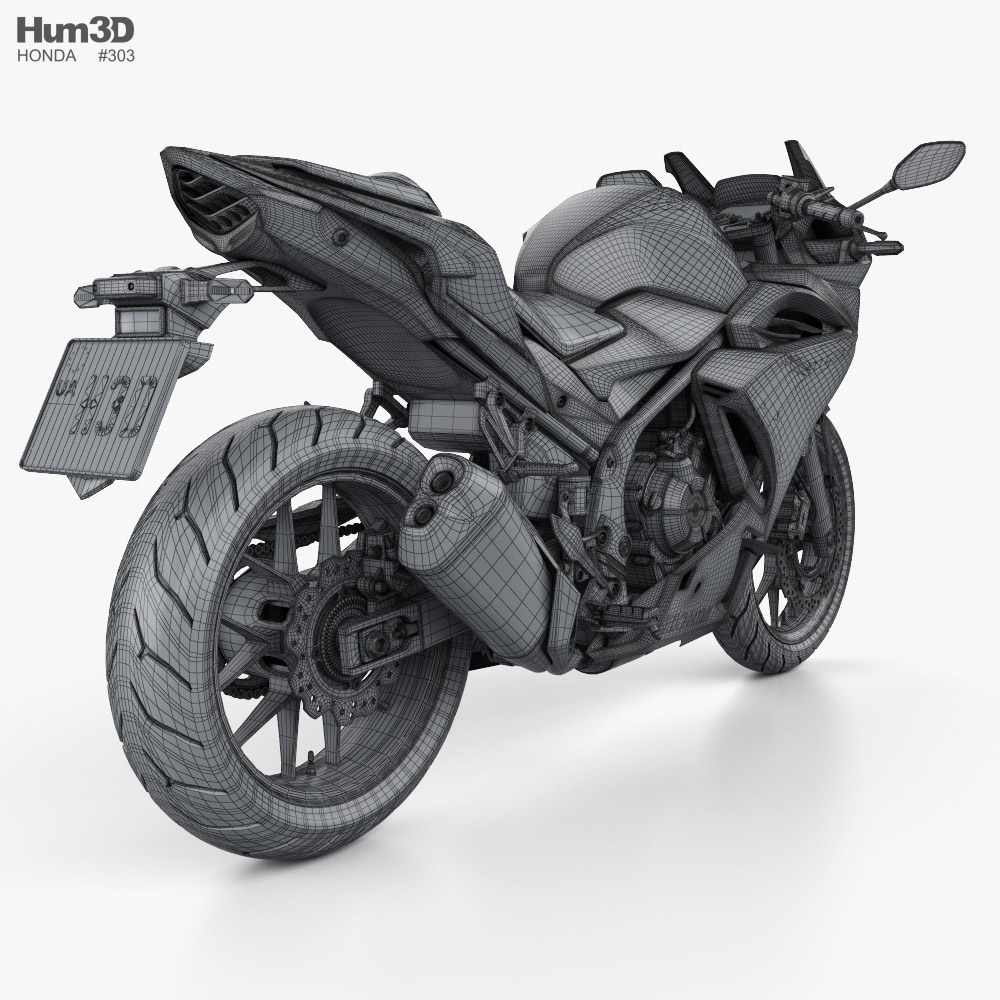 Honda CBR500R ABS 2020 3D model - Download Motorcycle on 3DModels.org