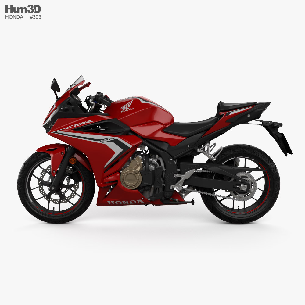本田 CBR500R ABS 2020 3D模型 - 下载 摩托車 开启 3DModels.org