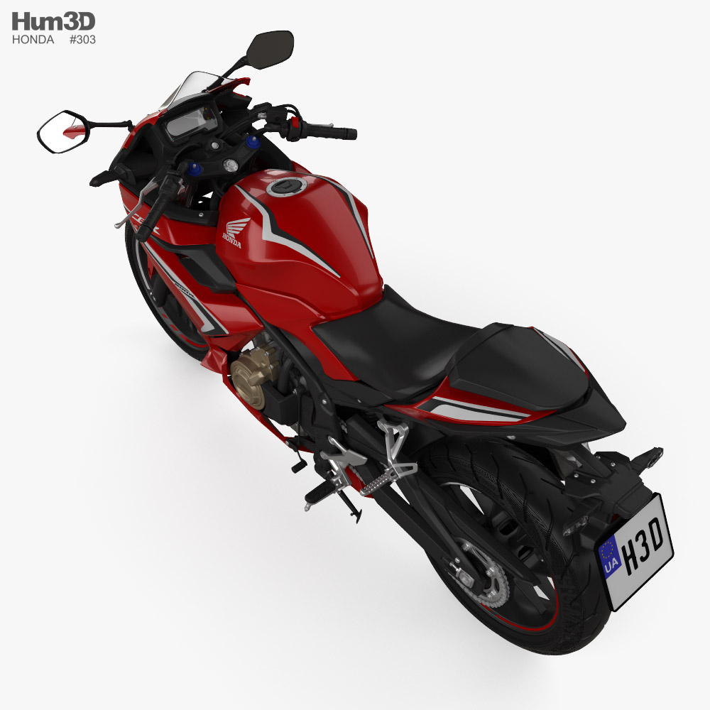Honda CBR500R ABS 2020 3D model - Download Motorcycle on 3DModels.org
