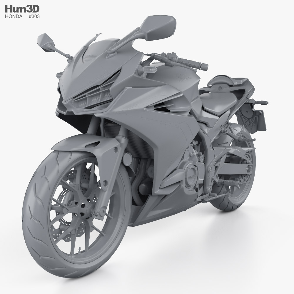 Honda CBR500R ABS 2020 3D model - Download Motorcycle on 3DModels.org