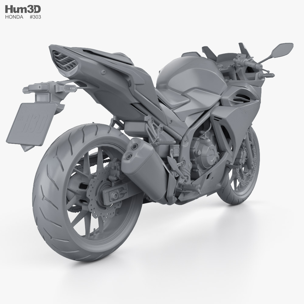Honda CBR500R ABS 2020 3D model - Download Motorcycle on 3DModels.org