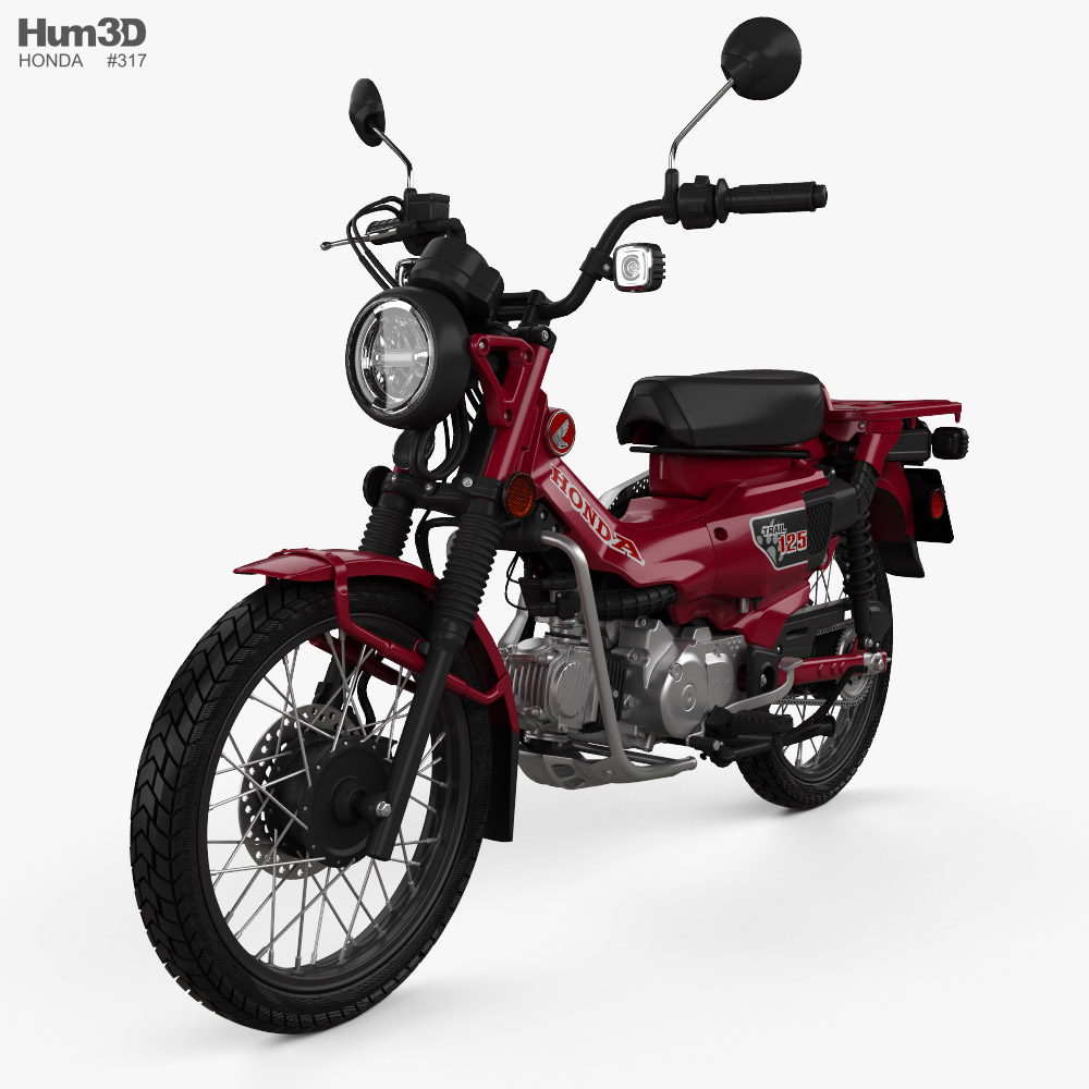 Honda CT125 2021 3D model - Download Motorcycle on 3DModels.org