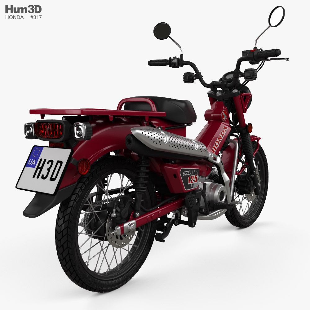 Honda CT125 2021 3D model - Download Motorcycle on 3DModels.org