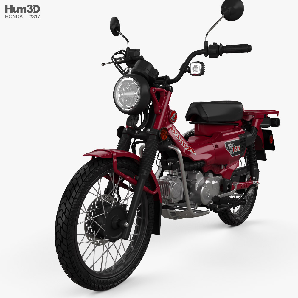 Honda CT125 2021 3D model - Download Motorcycle on 3DModels.org