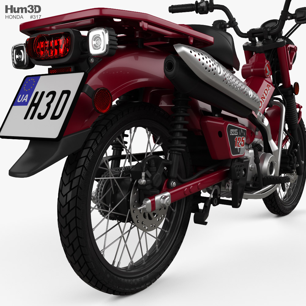 本田 CT125 猎人小熊 2021 3D模型 - 下载 摩托車 开启 3DModels.org