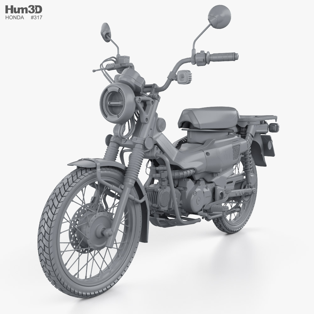 Honda CT125 2021 Modelo 3D - Baixar Motocicletas no 3DModels.org