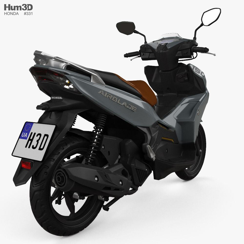 Honda AirBlade 150 2022 3D model - Download Motorcycle on 3DModels.org